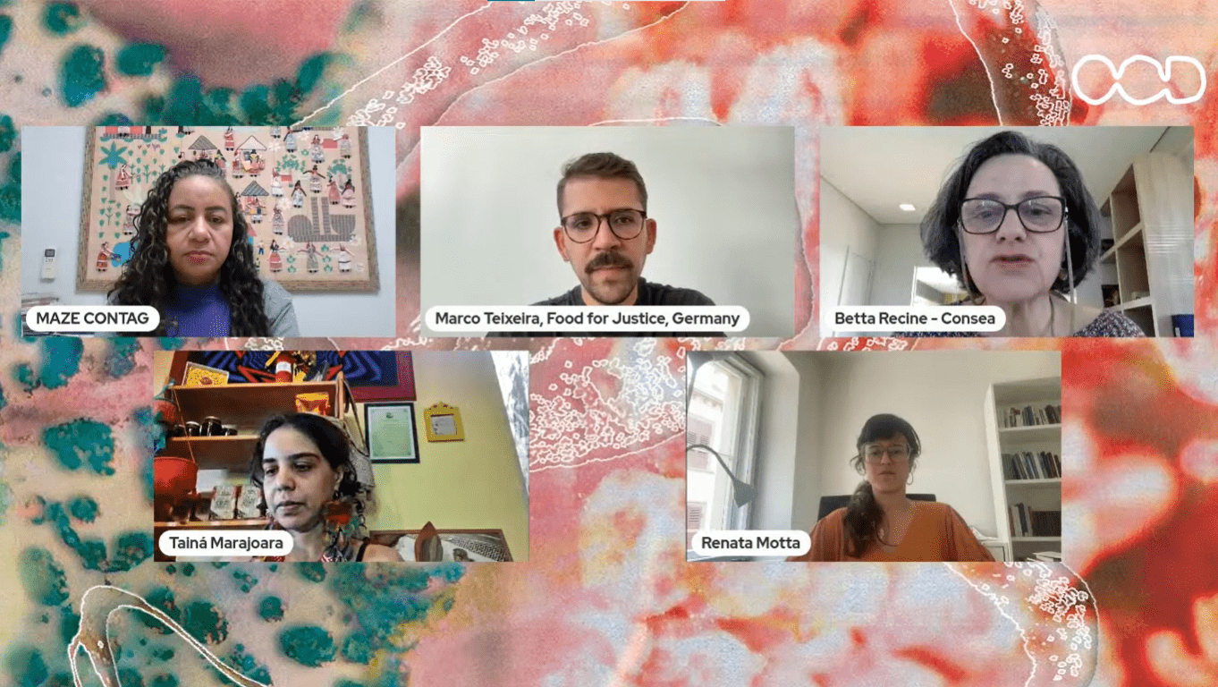 Renata Motta und Marco Teixeira auf dem Podium „Lebensmittelaktivismus ...